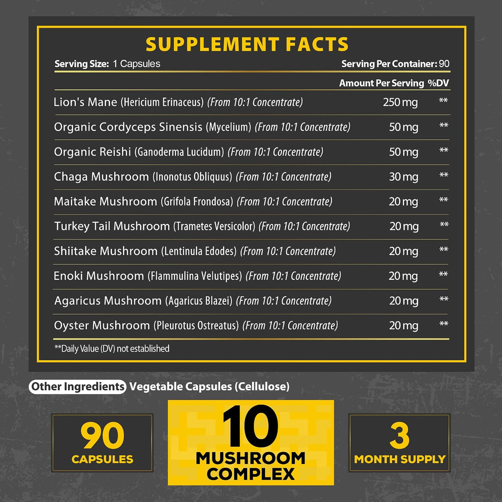 10-in-1 mushroom blends for immunity