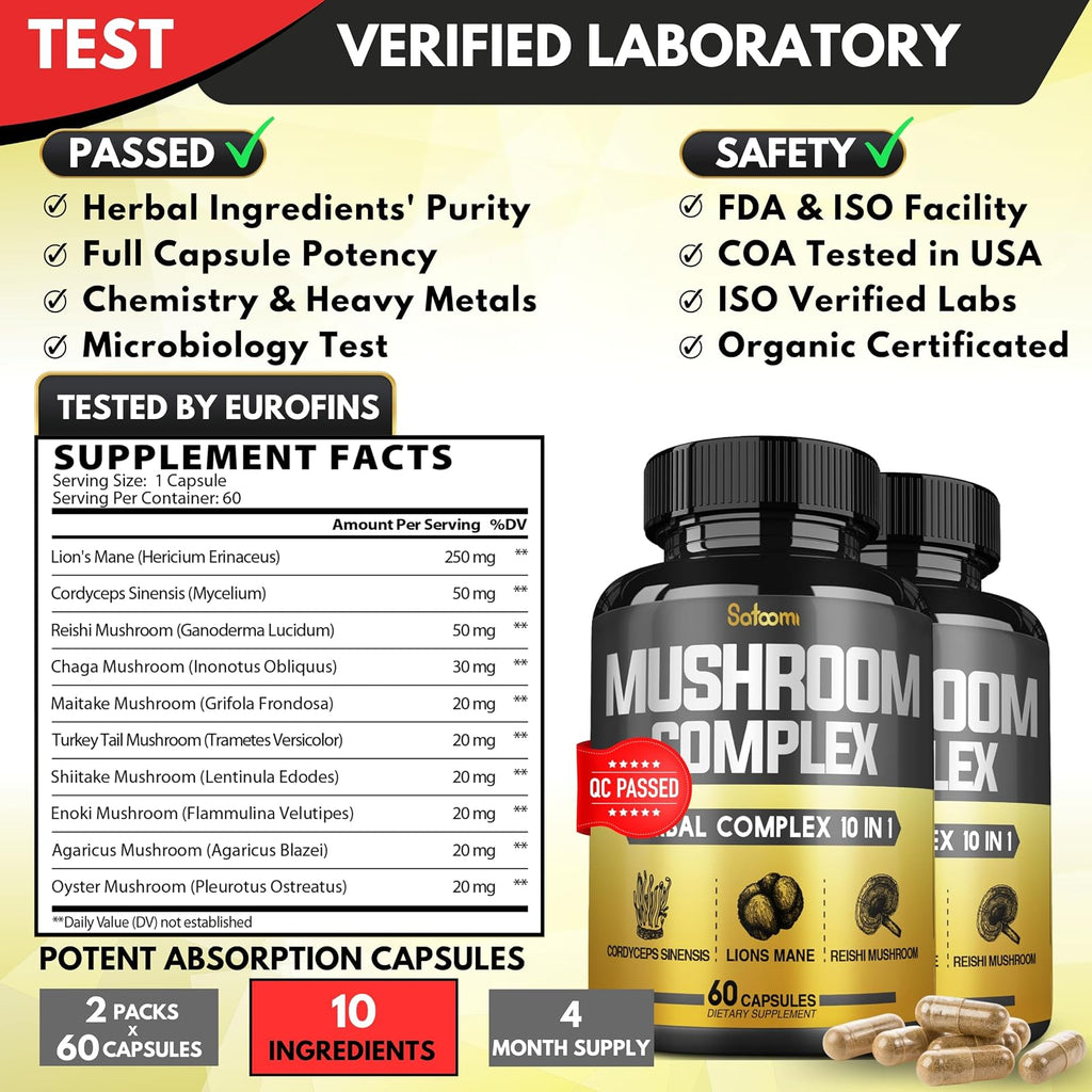 10-in-1 mushroom blends for vitality