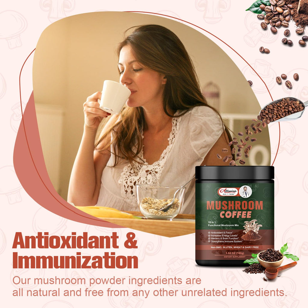 10-in-1 mushroom coffee health benefits