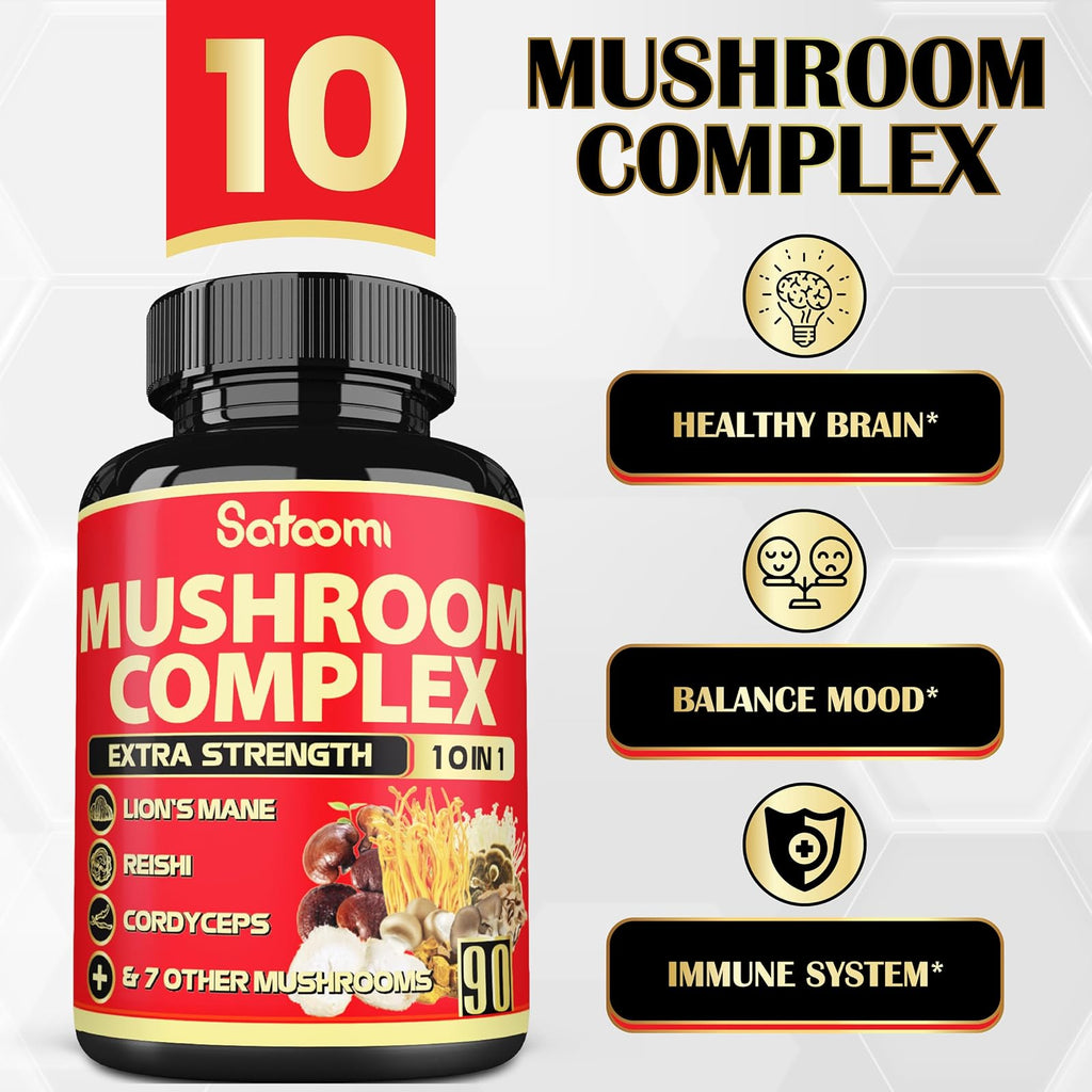 10-in-1 mushroom complex for energy boost
