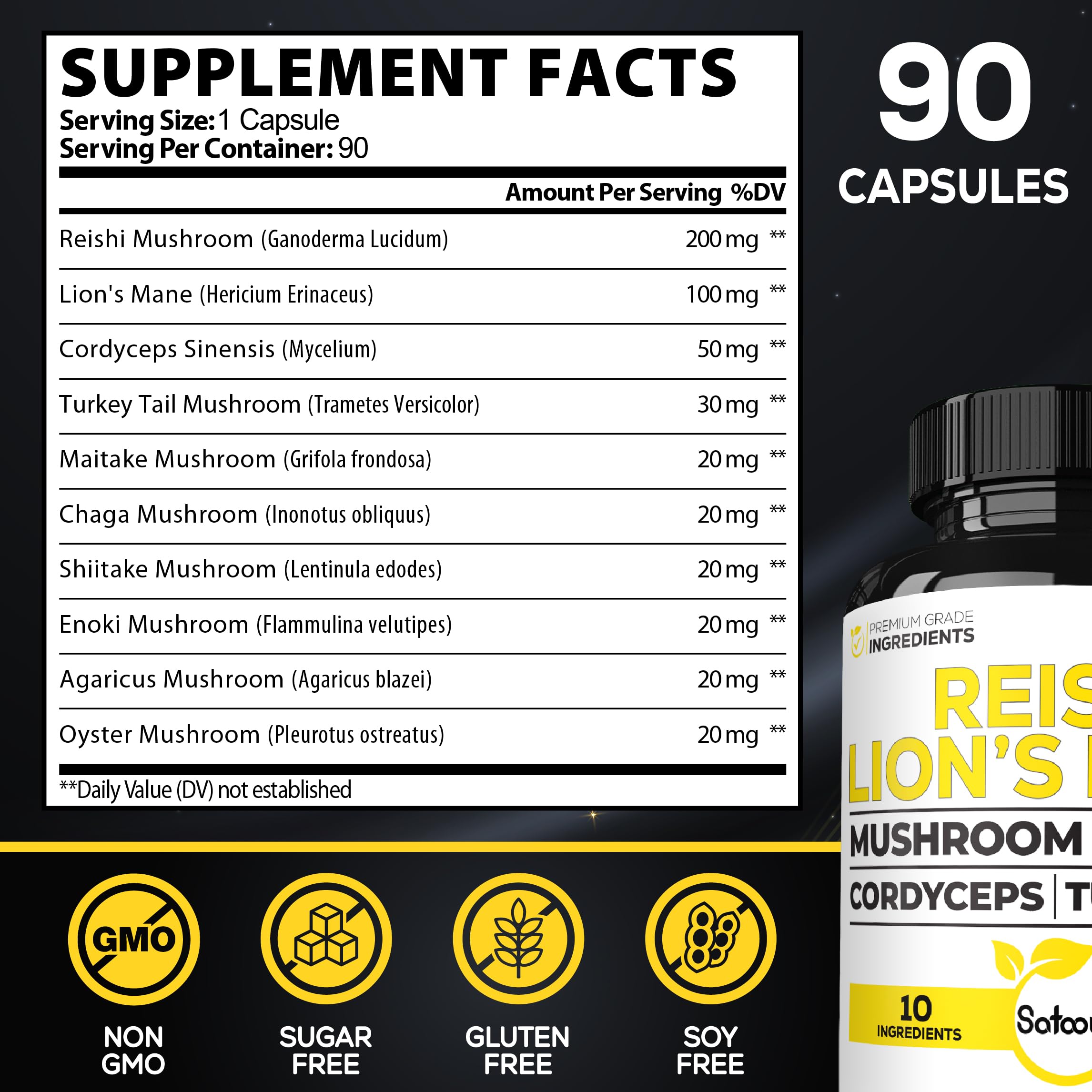 10-in-1 mushroom complex for wellness
