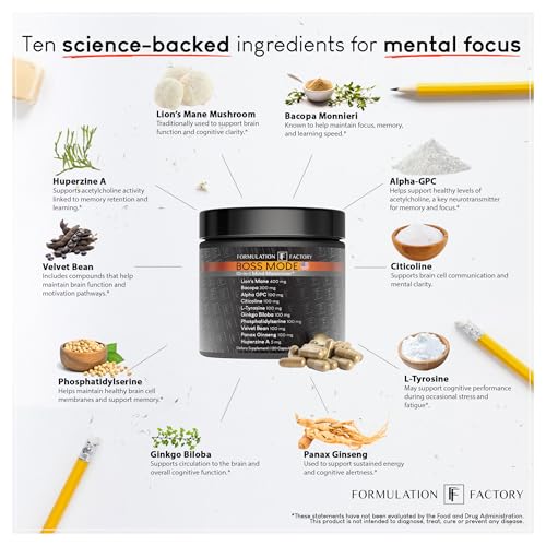 10-in-1 nootropic complex for focus