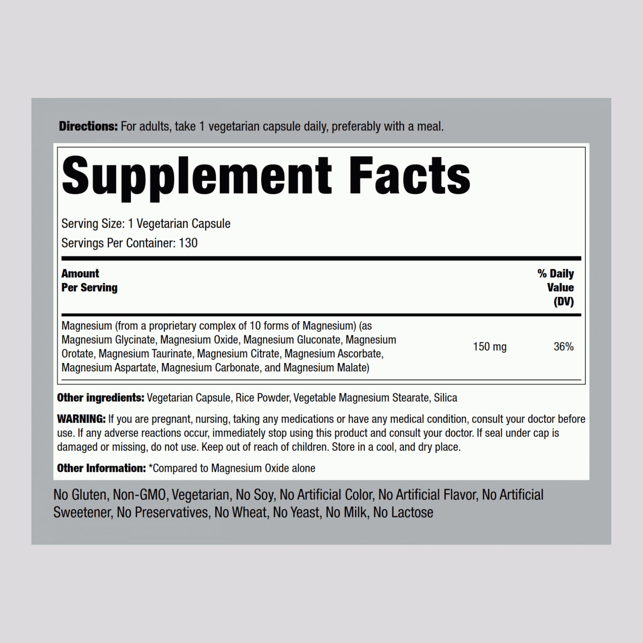 10-in-one magnesium formula for energy