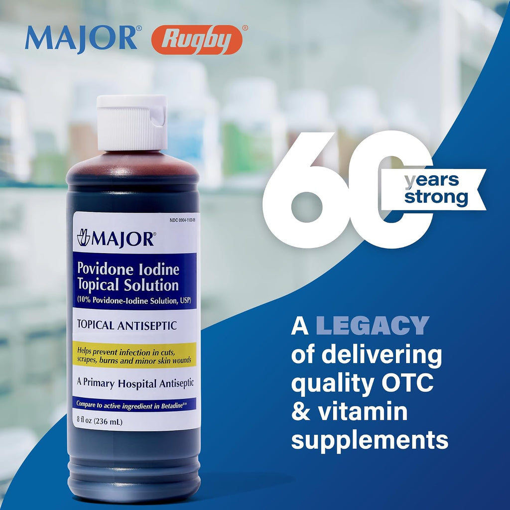 10% iodine topical solution for wounds