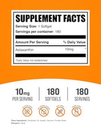 10 mg Astaxanthin softgels for health