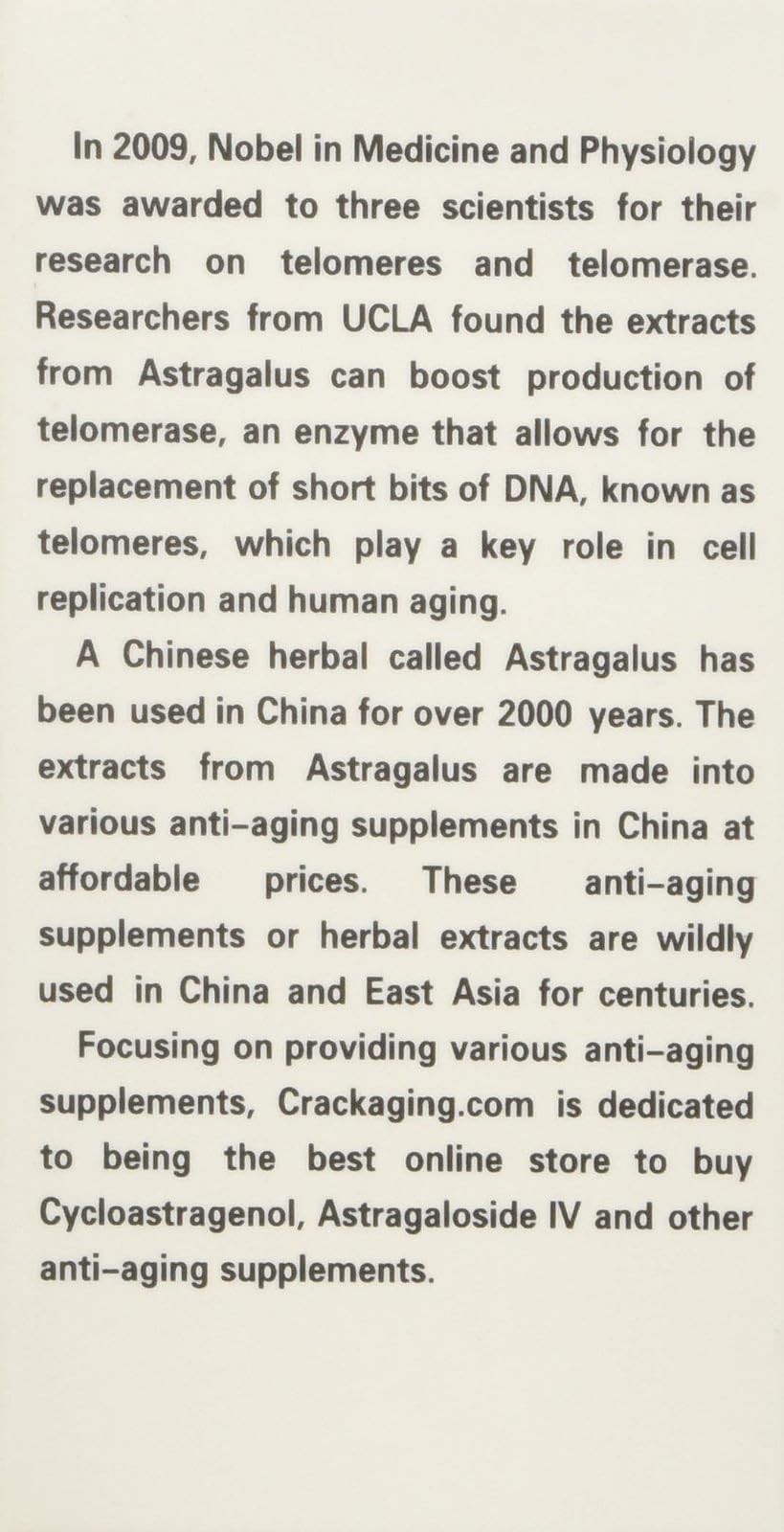 10 mg astragalus health supplement