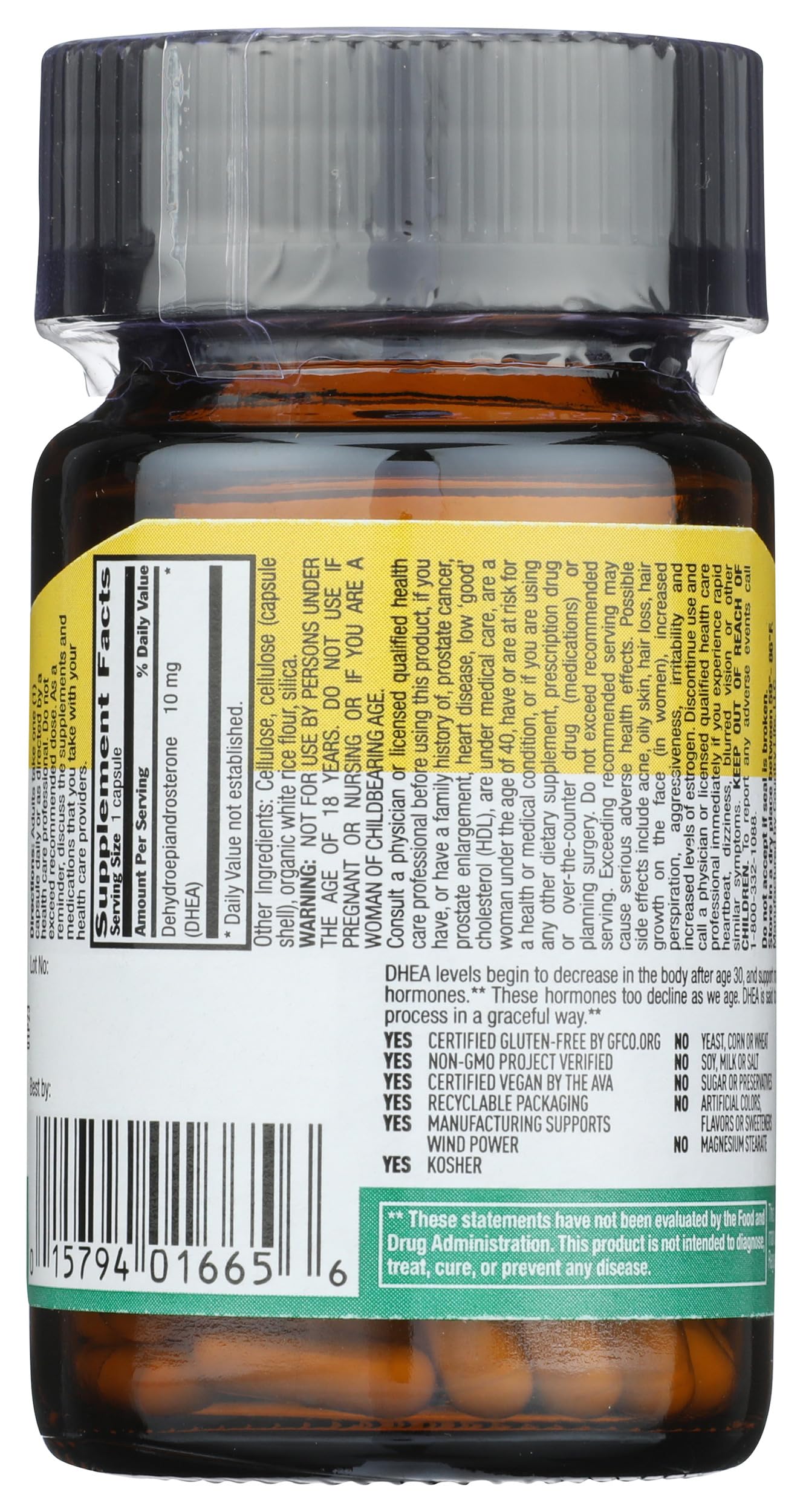 10 MG DHEA supplement for vitality