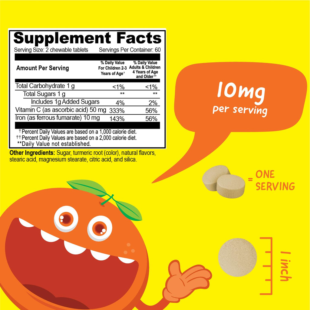 10 mg iron bisglycinate for children