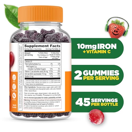 10 mg iron supplement with vitamin C