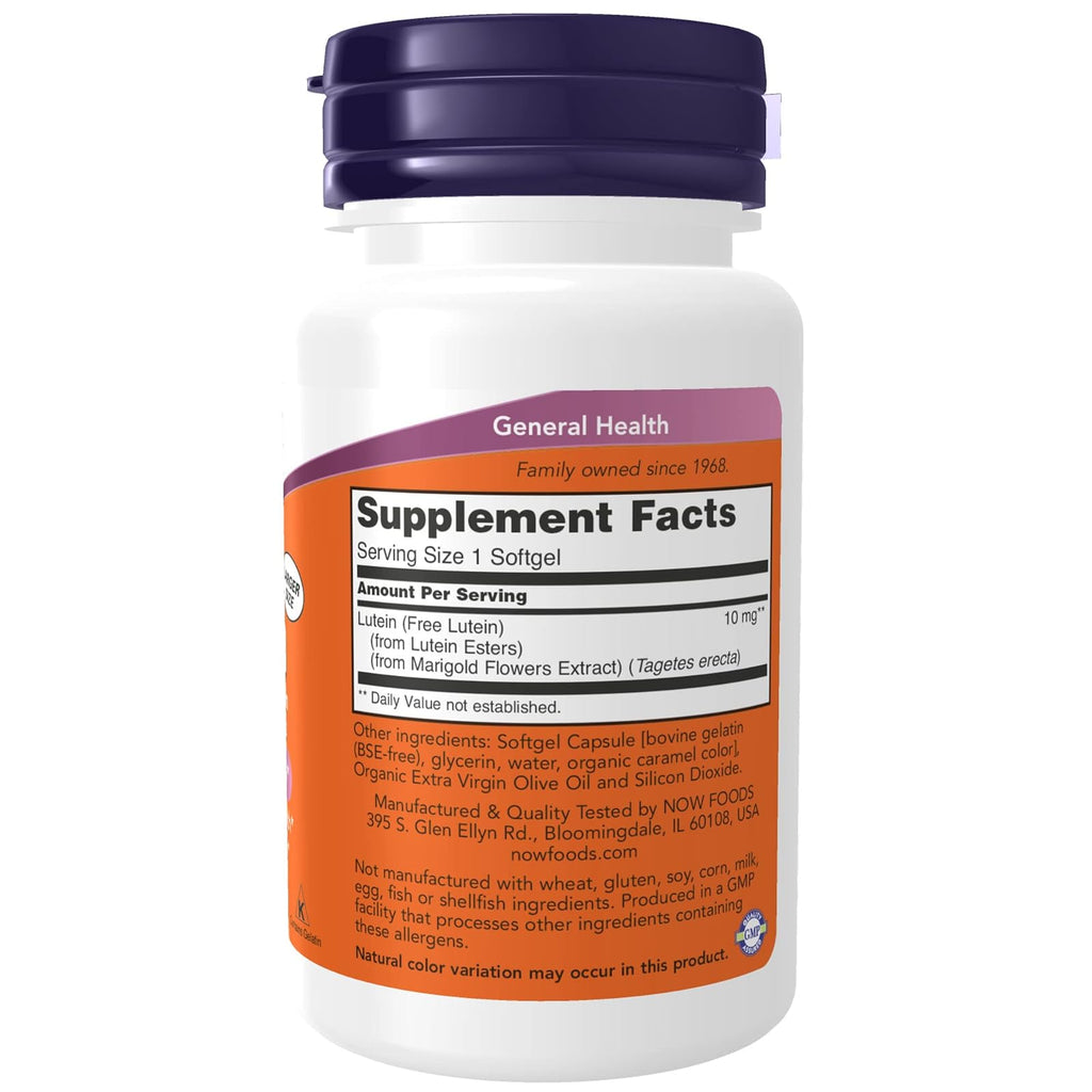 10 mg lutein supplement for vision support