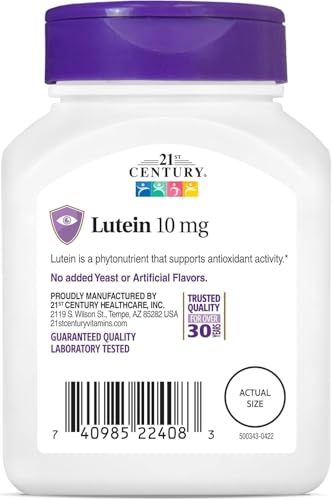 10 mg lutein tablets for vision support