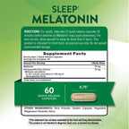 10 mg melatonin capsules for restful sleep