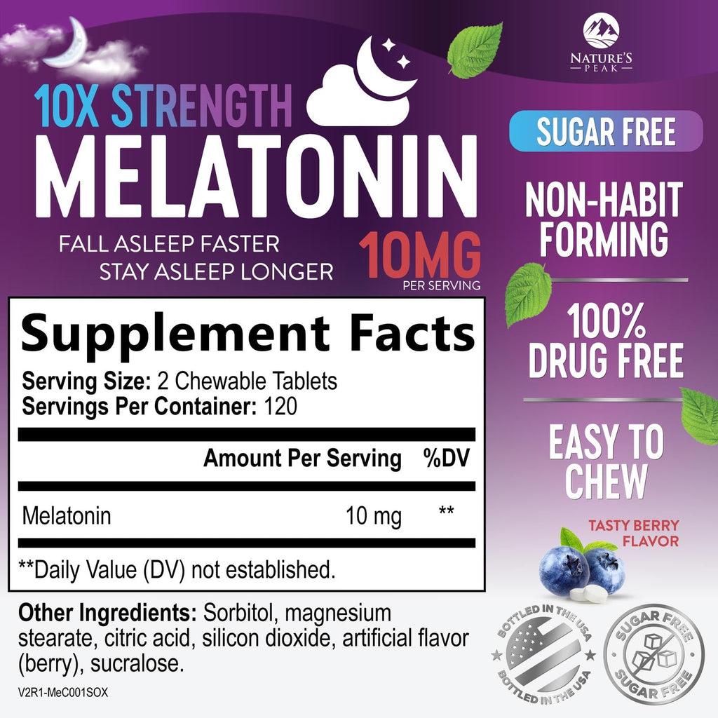 10 mg melatonin for better sleep
