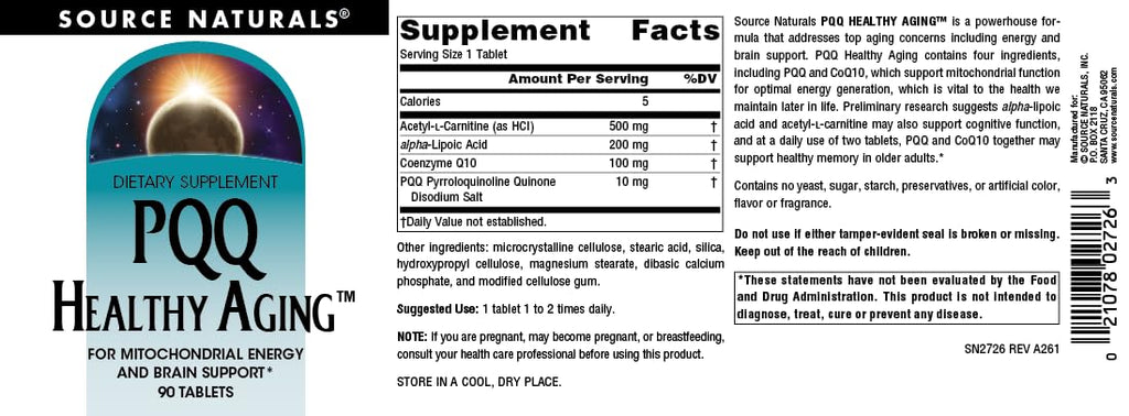 10 mg PQQ for antioxidant support