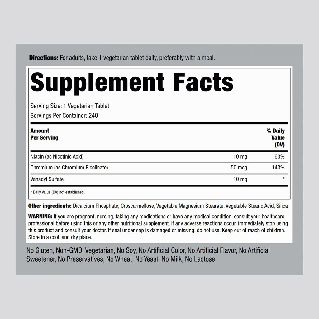 10 mg Vanadyl Sulfate for energy
