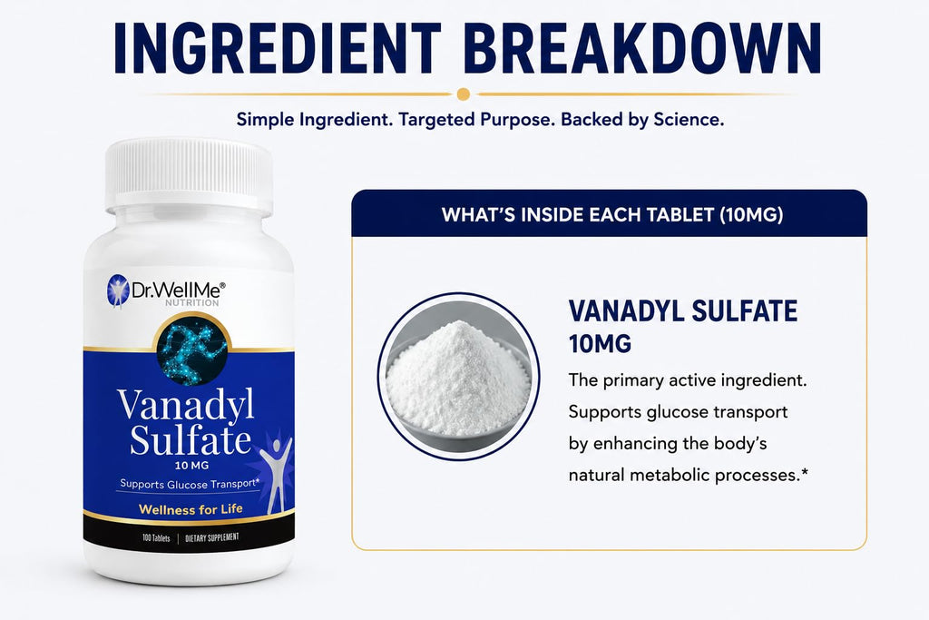 10 mg Vanadyl Sulfate for health