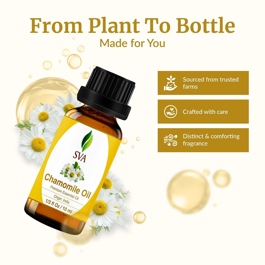 10 ml chamomile oil glass bottle