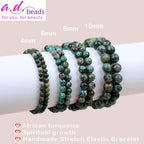 10 mm turquoise bead bracelet