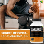 10 mushroom blend capsules for wellness