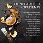 10 organic mushrooms in coffee