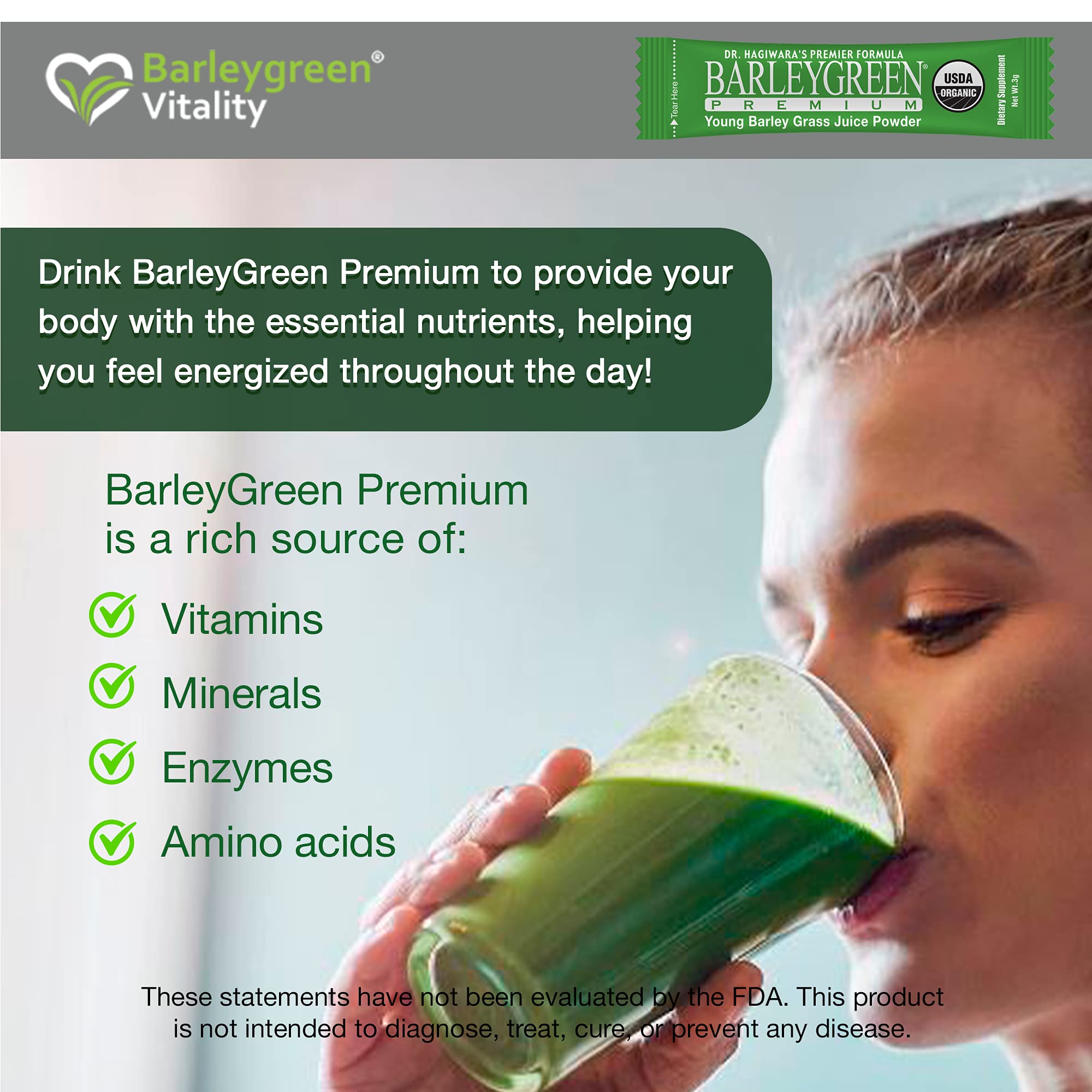 10-pack barleygreen for daily nutrition
