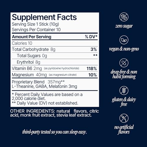 10 pack melatonin drink mix convenience