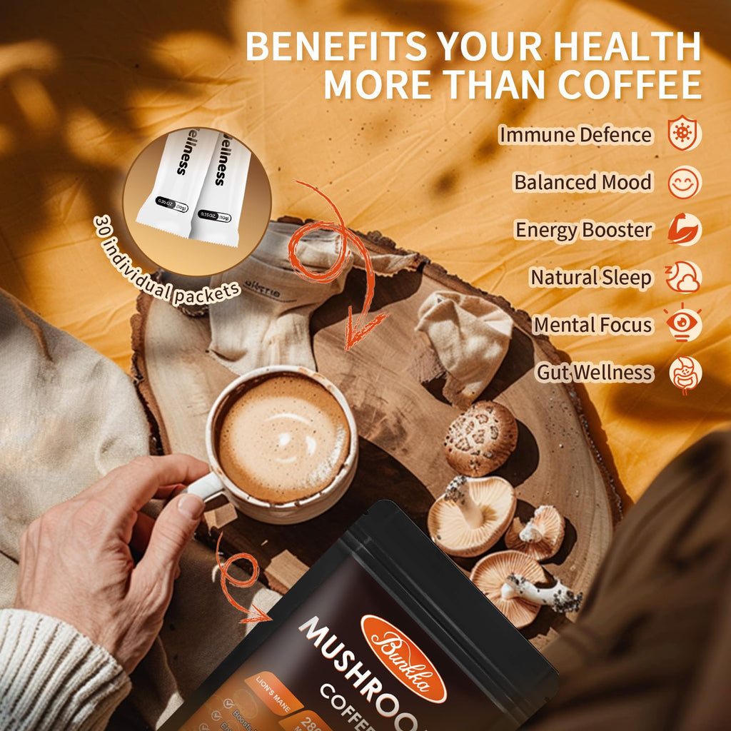10 packets of mushroom coffee blend