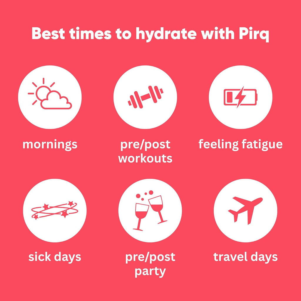 10 packets of Pirq hydration mix