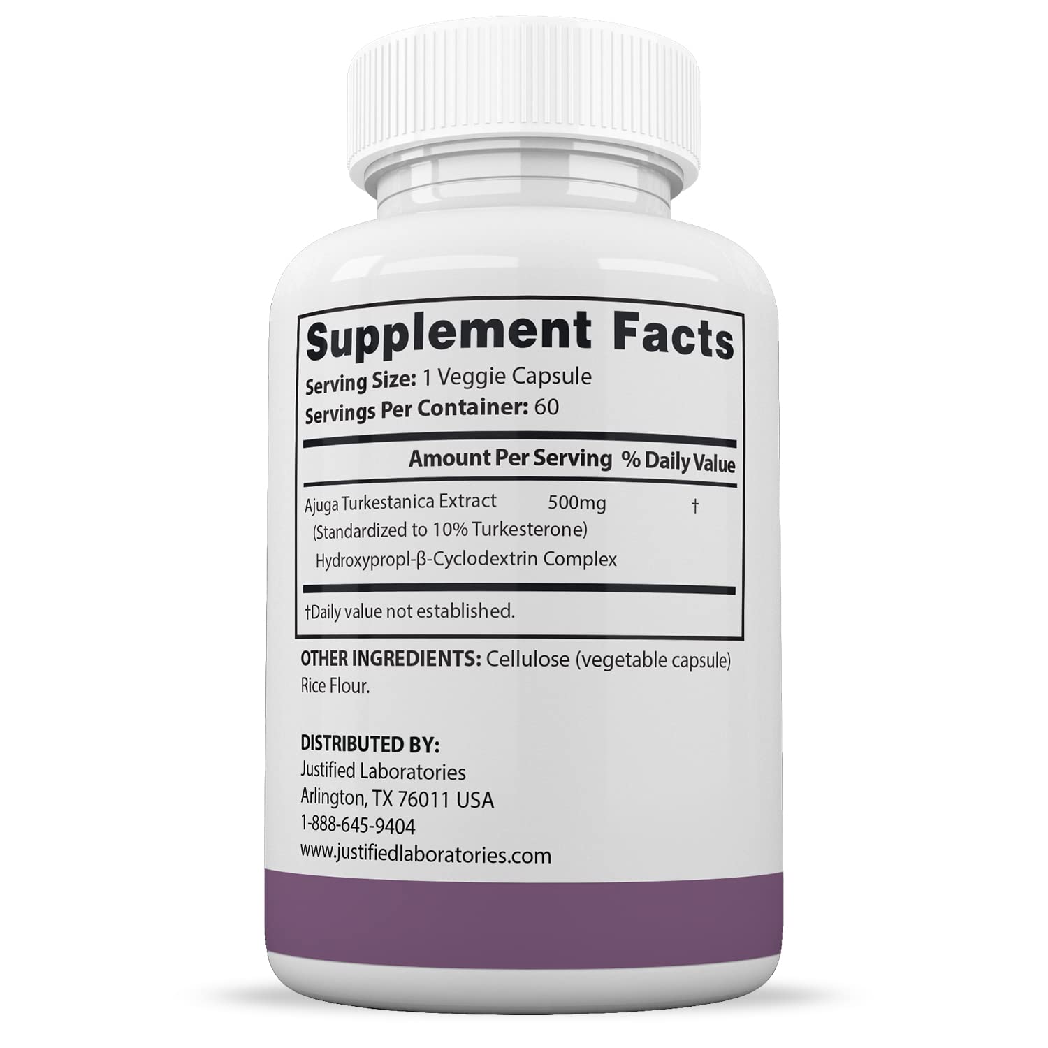 10% standardized Turkesterone for optimal results