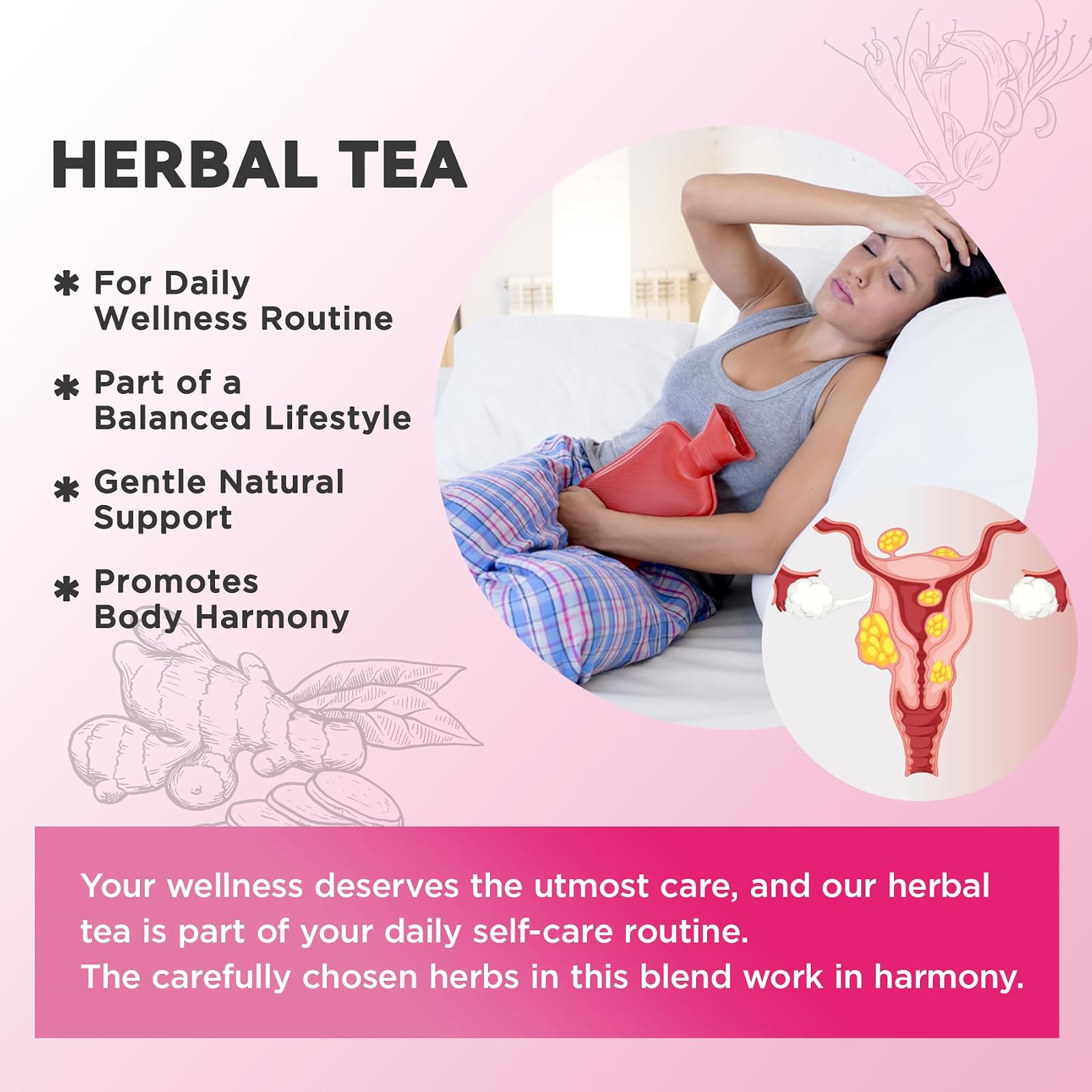 10 teabags of fibroid comfort tea