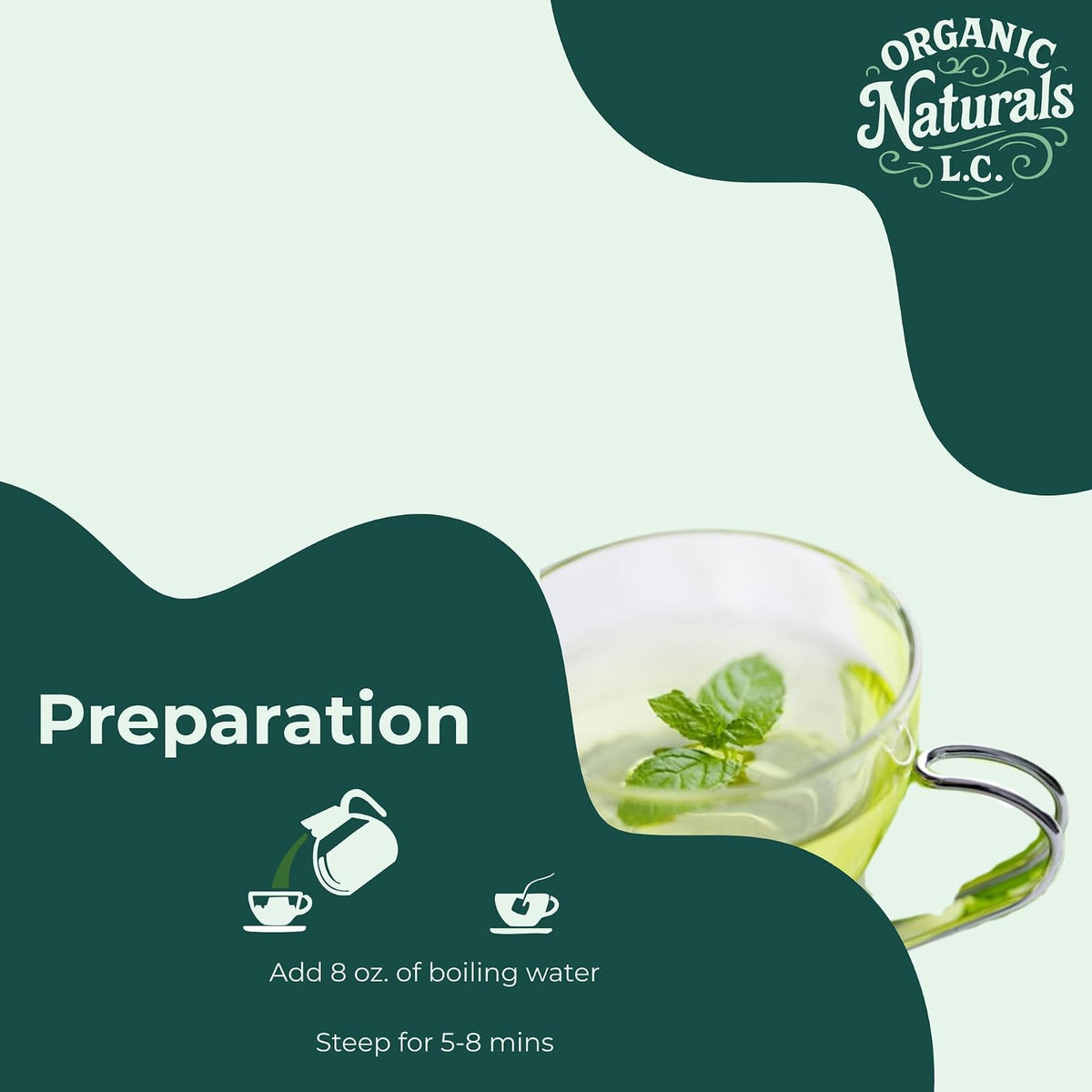 100 bags of mint tea
