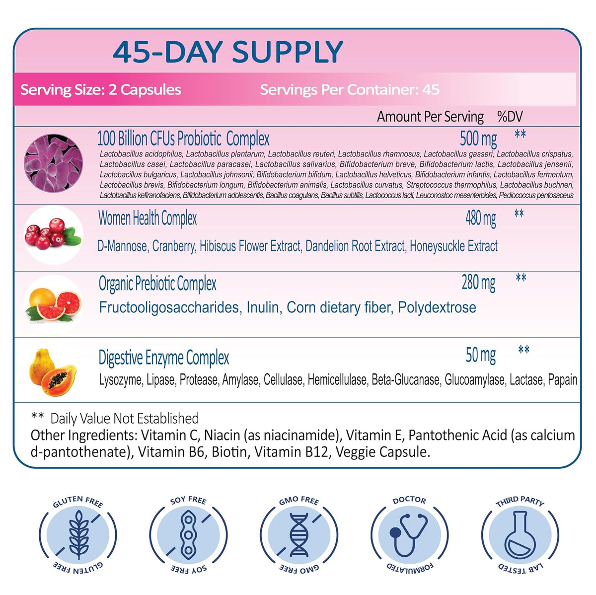 100 billion CFU digestive support
