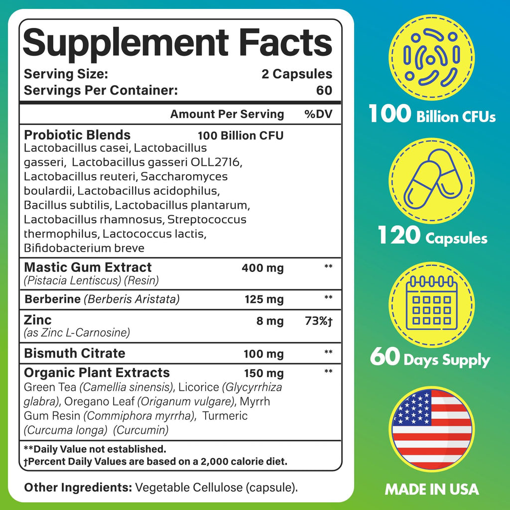 100 billion CFU Lactobacillus Reuteri capsules