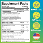 100 billion CFU Lactobacillus Reuteri capsules