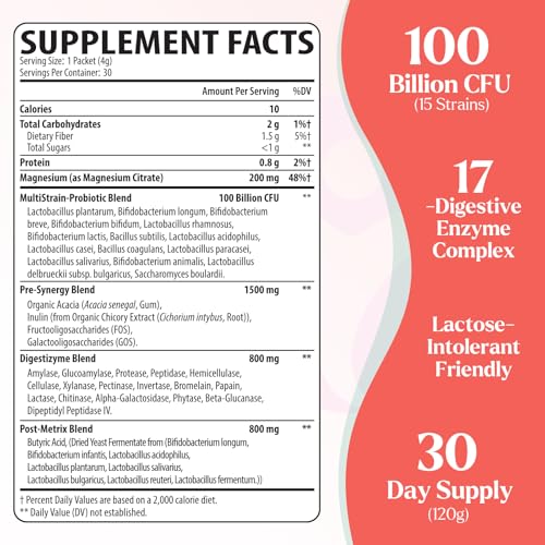 100 billion CFU probiotic powder packets