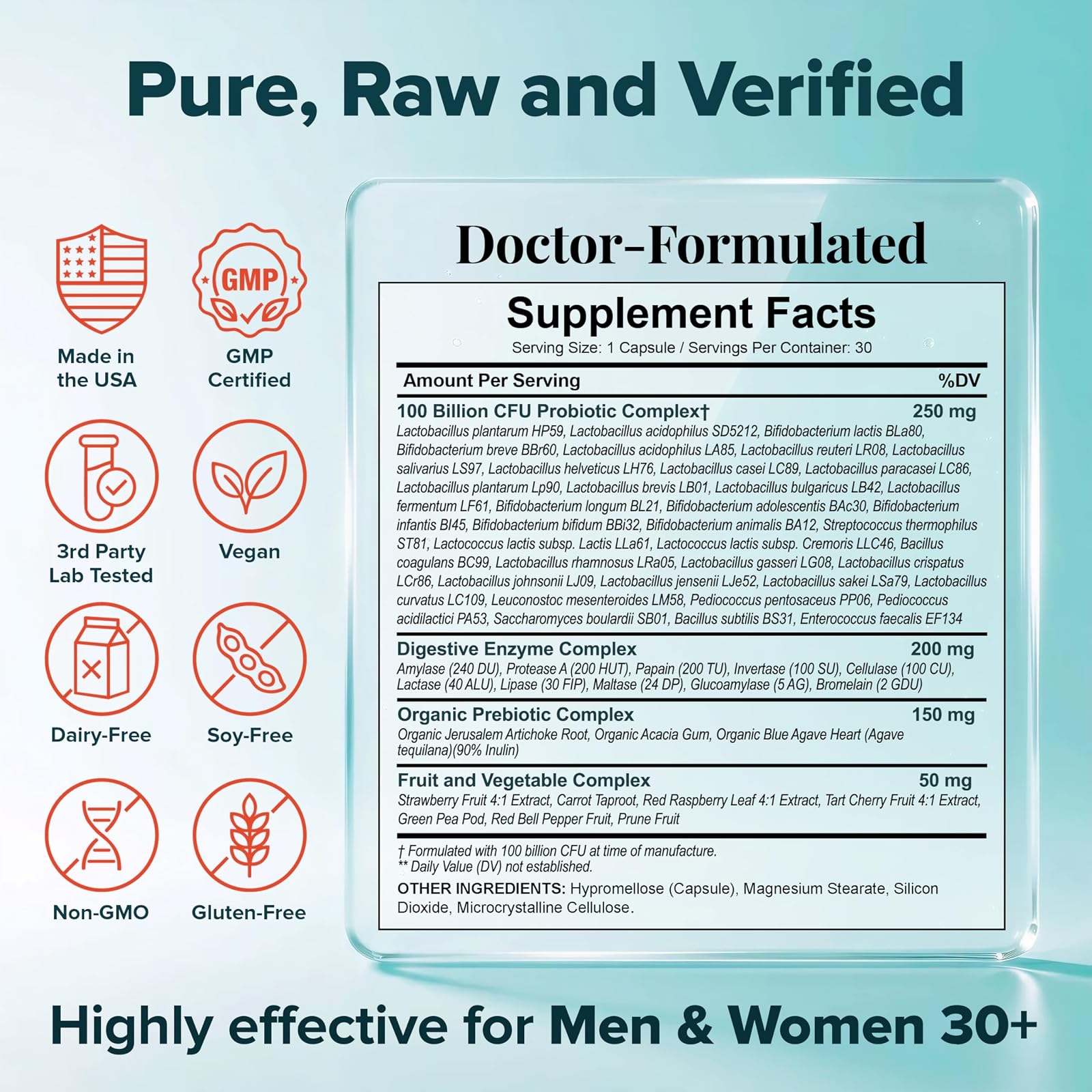 100 billion CFU probiotic supplement