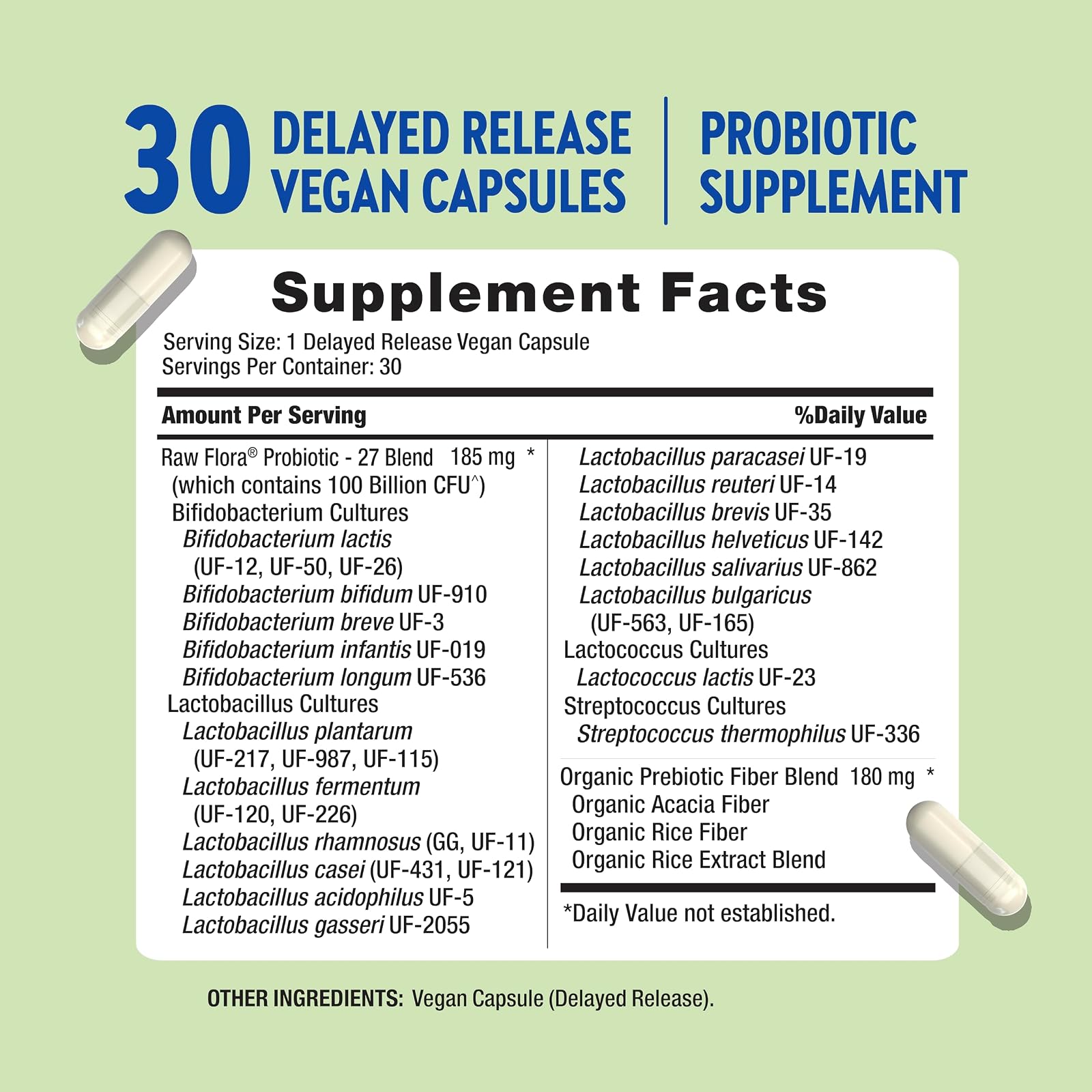 100 billion CFU probiotic supplement