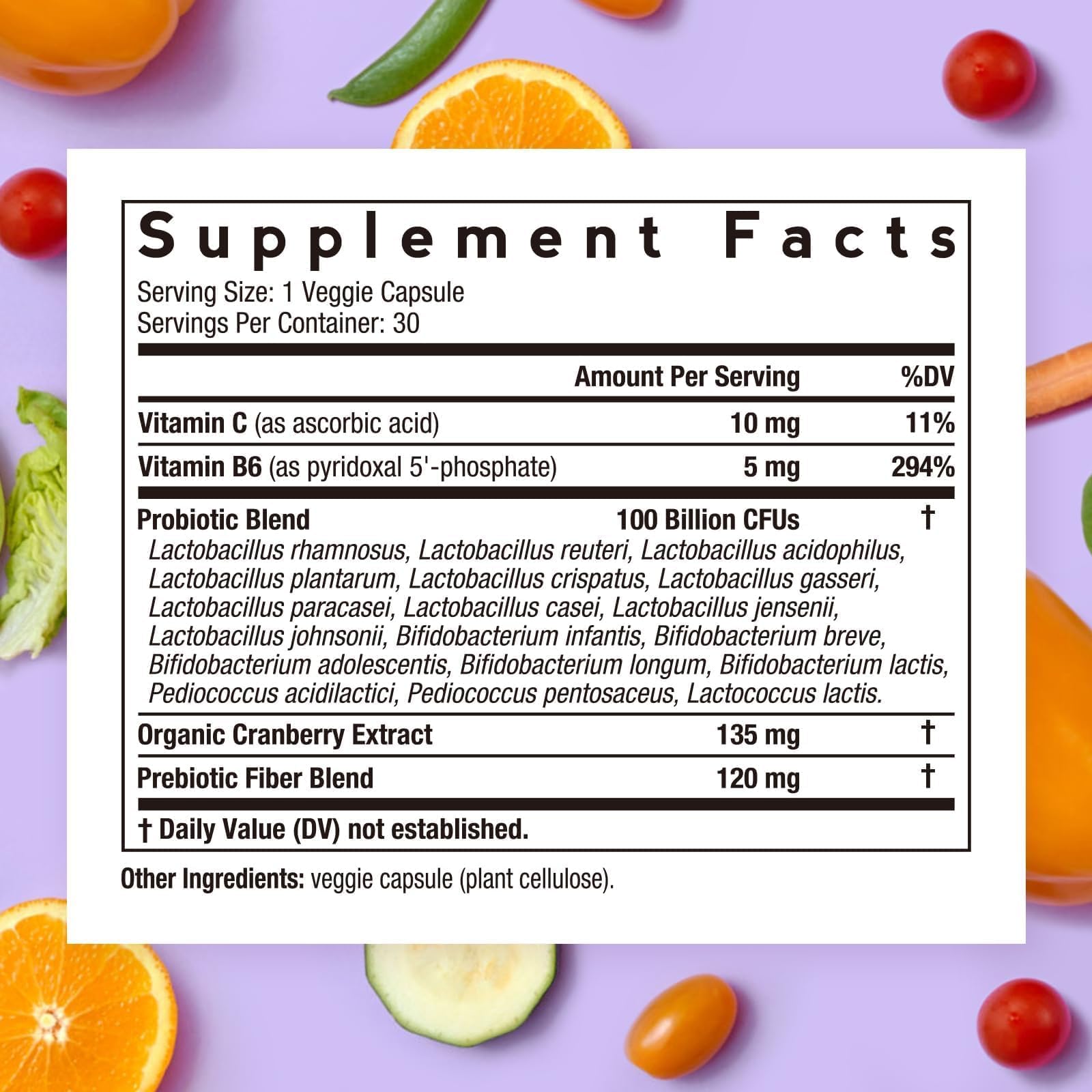 100 billion CFU probiotics capsules