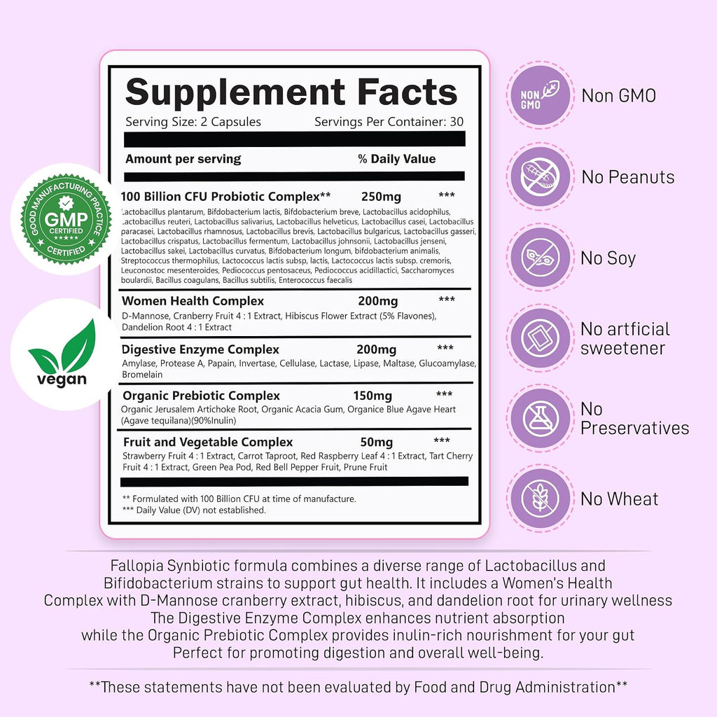100 billion CFU probiotics capsules