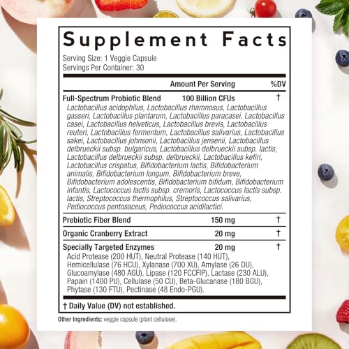 100 billion CFU probiotics for women