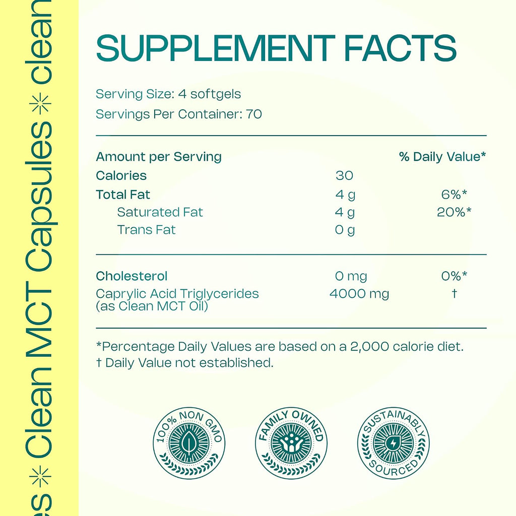 100% C8 caprylic acid multivitamins