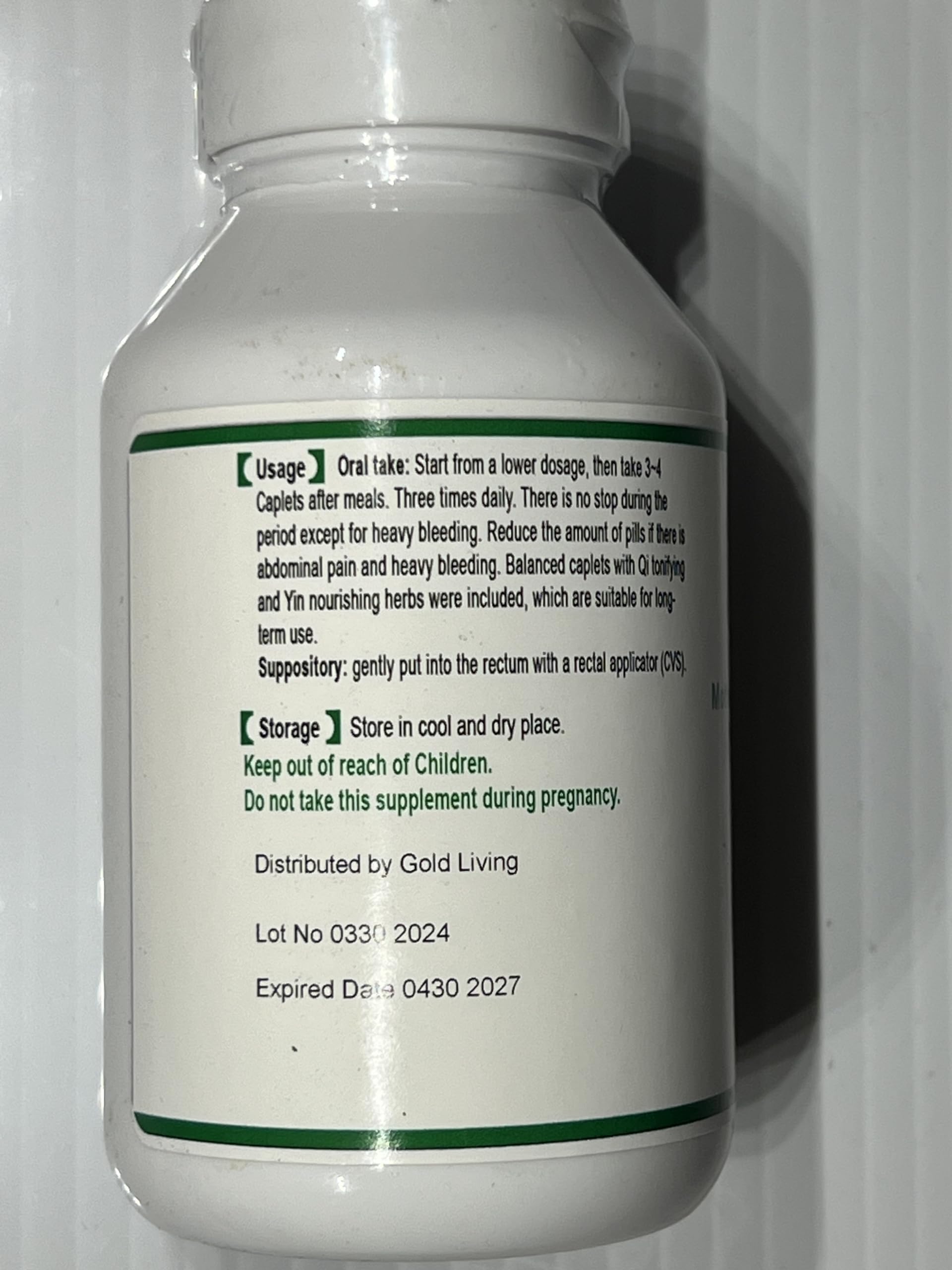 100 caplets for daily herbal support