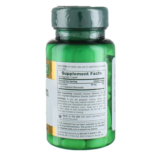 100 caplets for daily potassium intake