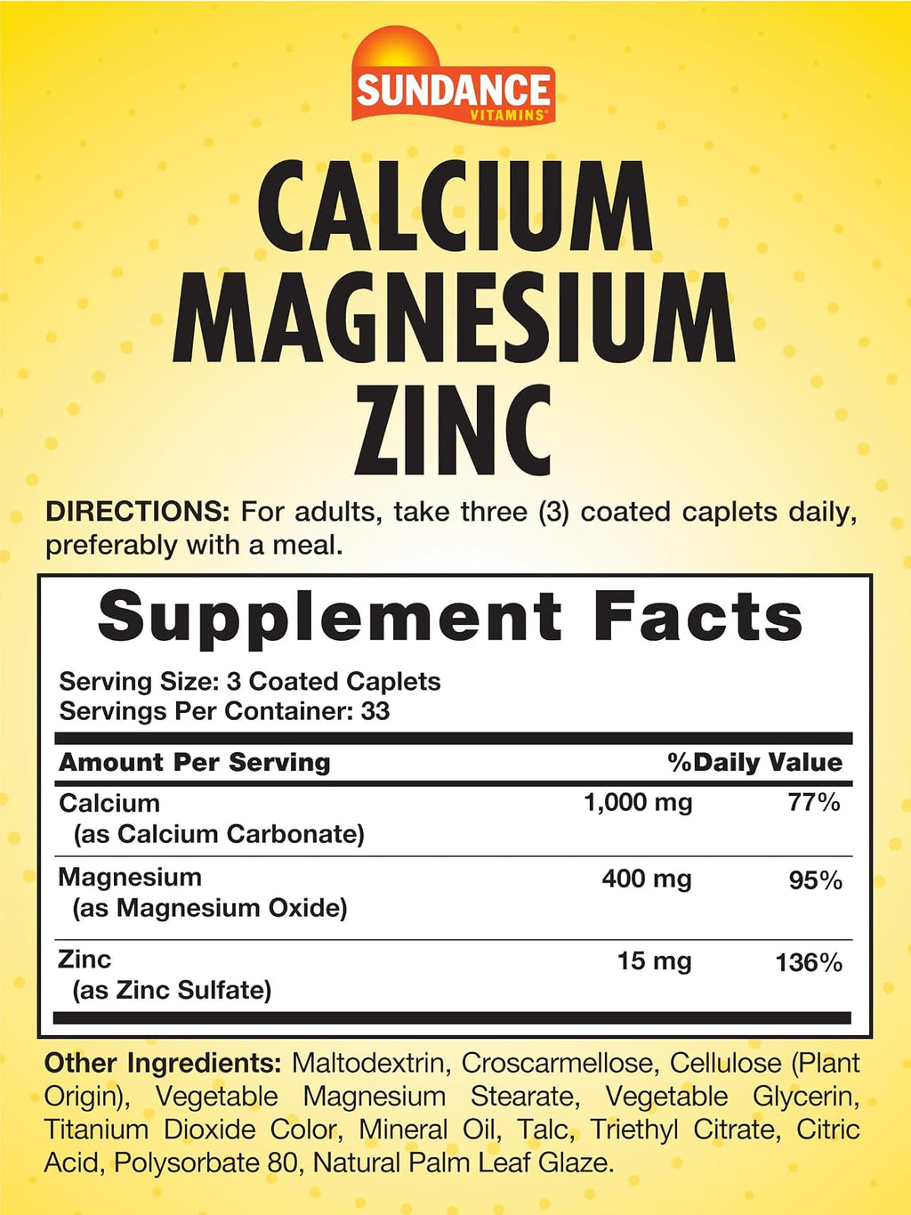 100 caplets of calcium citrate
