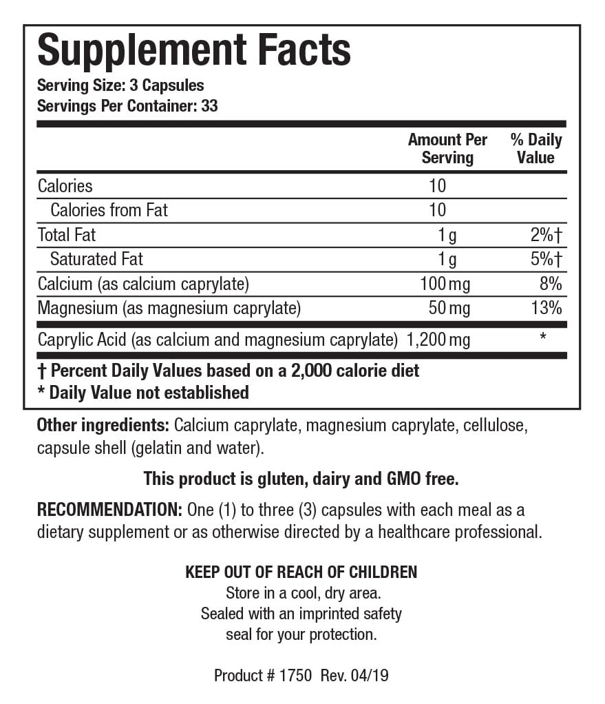 100 capsules for gut health
