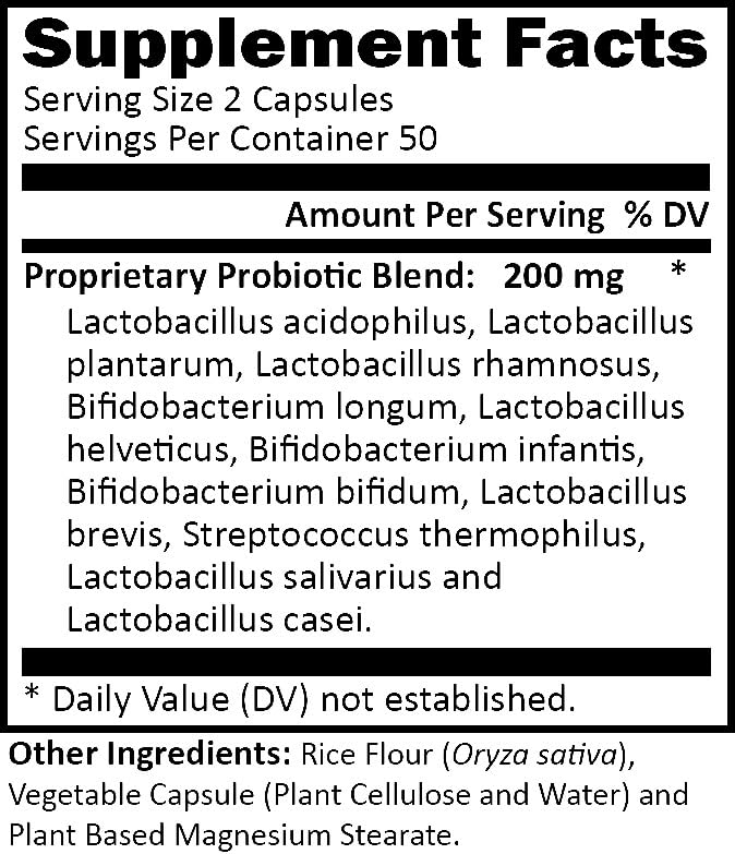 100 capsules for gut health