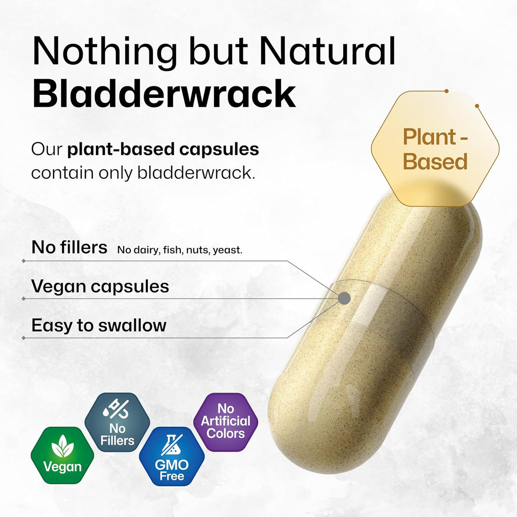 100 capsules of bladderwrack iodine