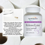 100 capsules of digestive enzyme support