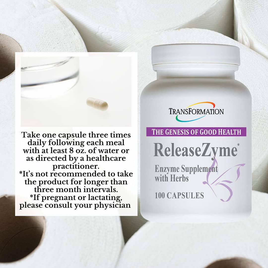 100 capsules of digestive enzyme support
