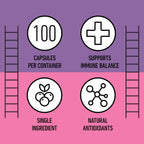 100 capsules of elderberry extract